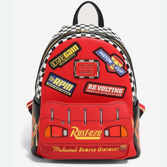Loungefly | Bags | Loungefly X Pixar Cars Lightning Mcqueen Backpack ...
